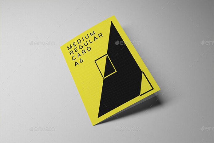 18+ Beautiful A6 Card Mockup PSD Templates - Mockup Den