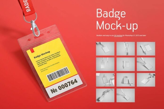 21+ Best Name Tag Mockup PSD Templates - Mockup Den