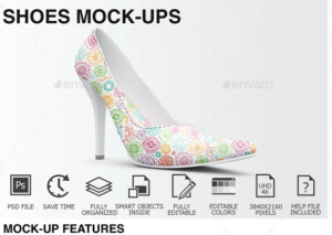 20+ Fashionable High Heels Mockup PSD Templates - Mockup Den