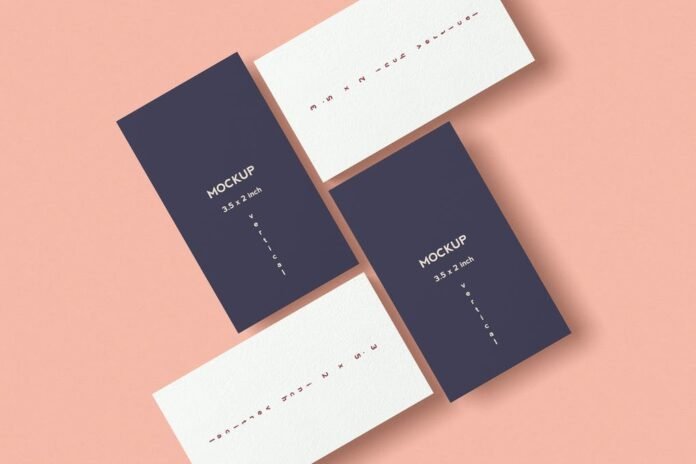 20+ Beautiful Vertical Card Mockup PSD Templates