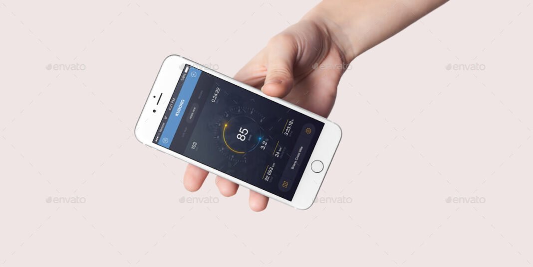 27+ Creative Hand Holding iPhone Mockup PSD Templates