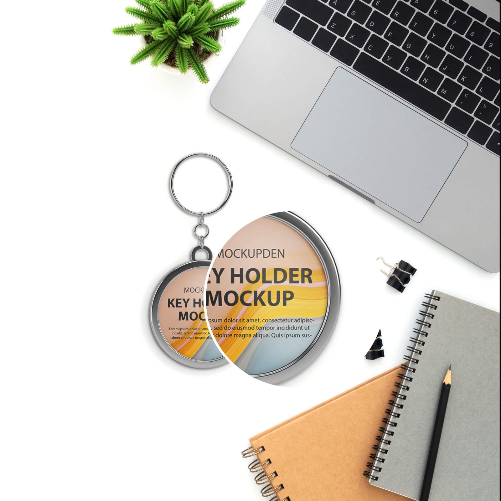 Free Key Holder Mockup PSD...