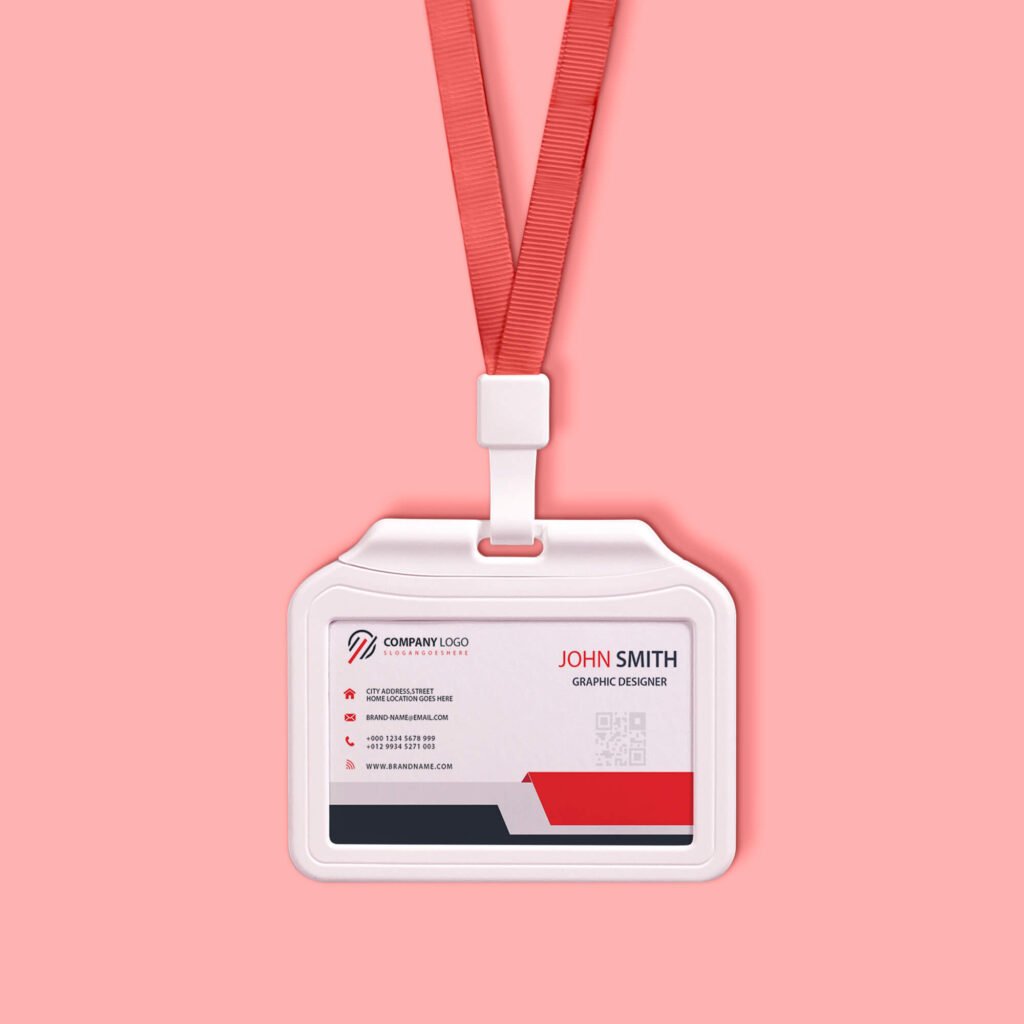 Free Name Tag Mockup PSD Template...