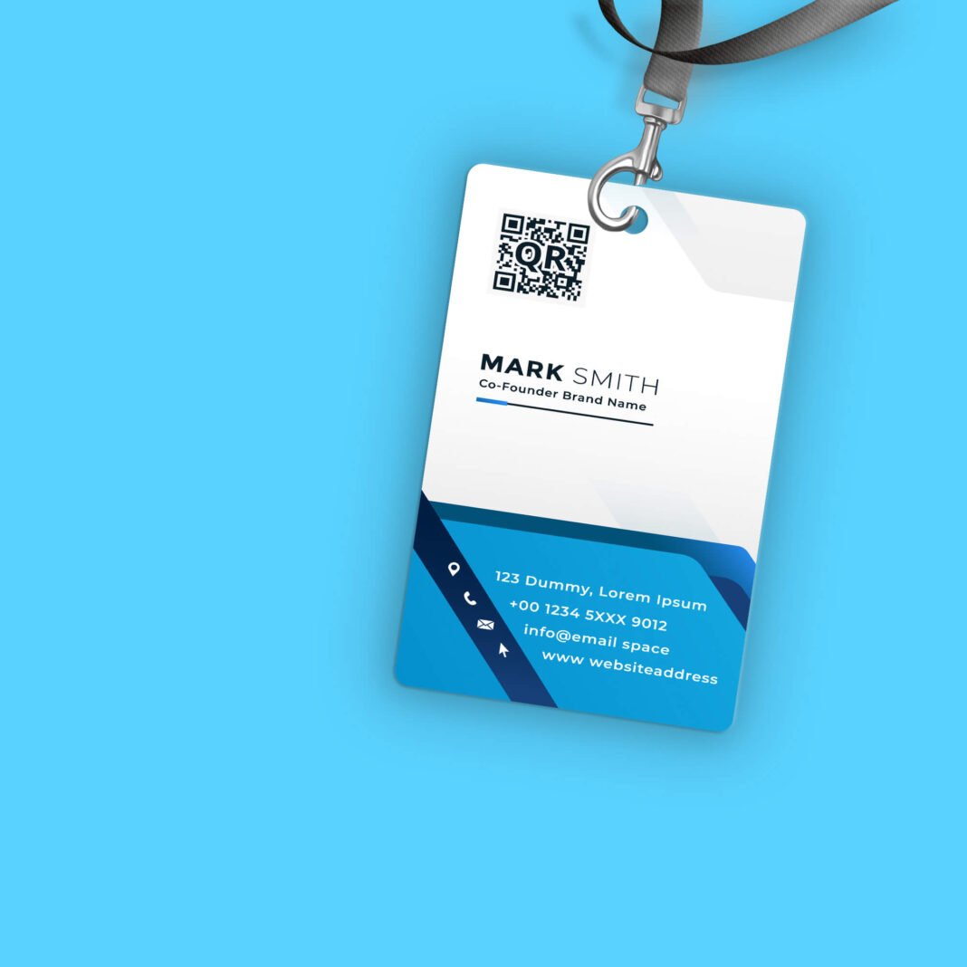 Free Name Tag Mockup PSD Template...