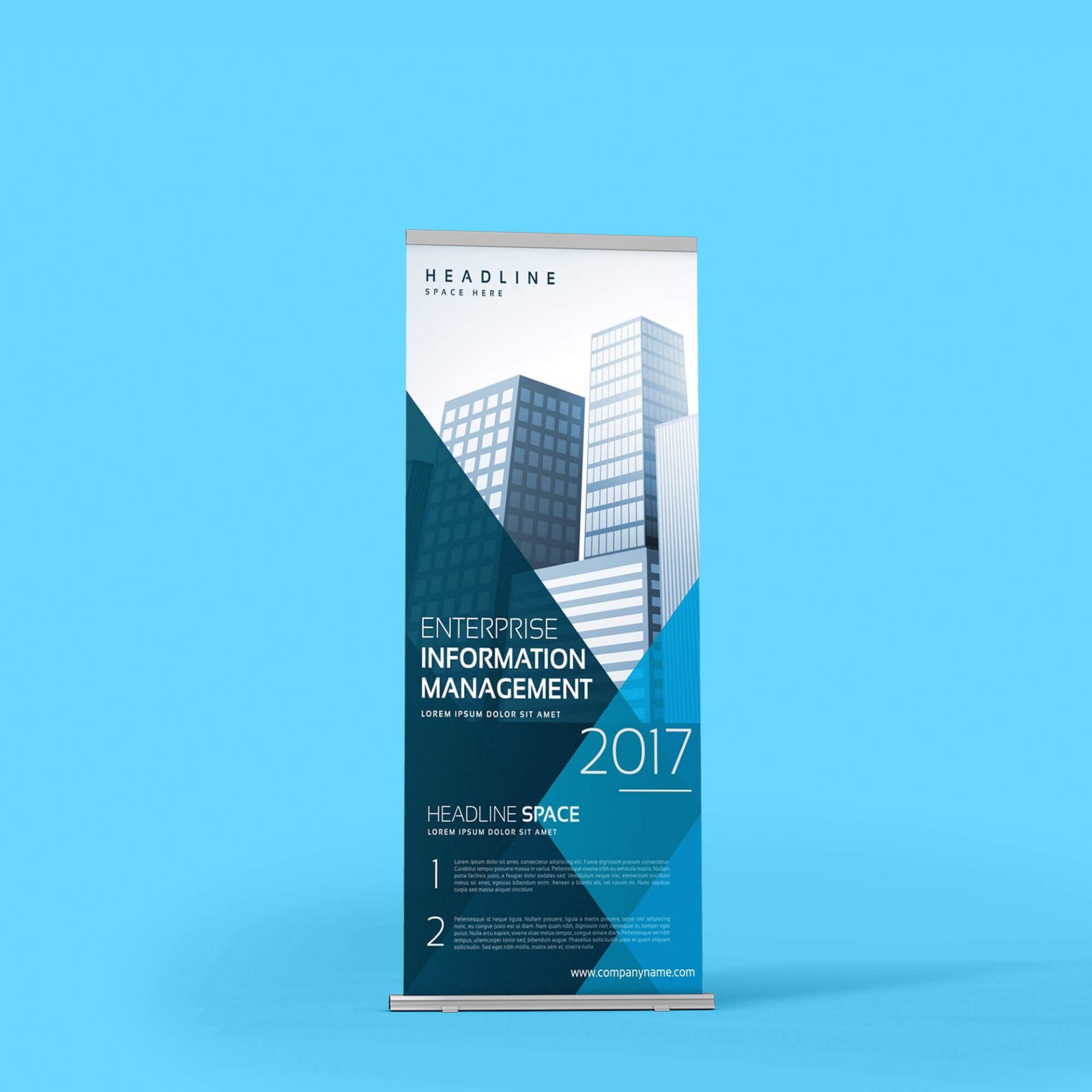 Free Stand Banner Mockup PSD...