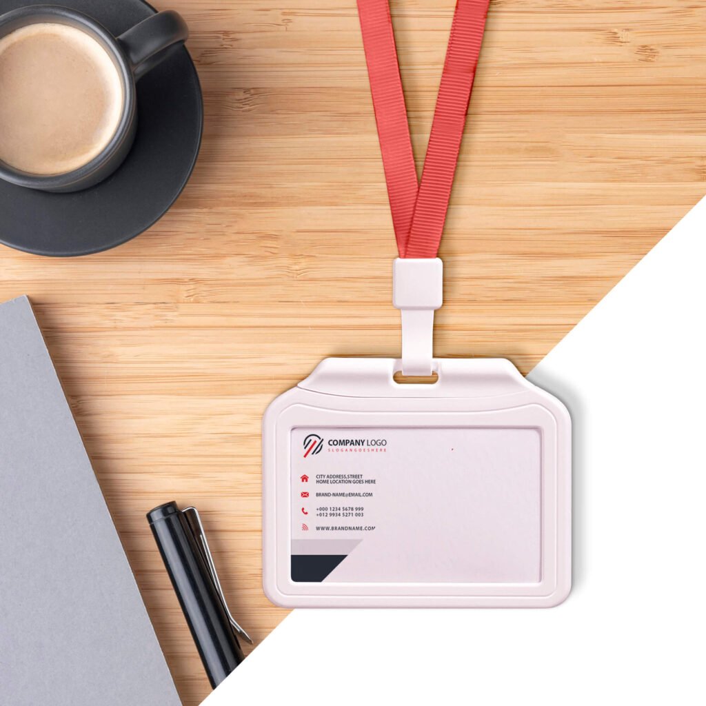 Free Name Tag Mockup PSD Template...