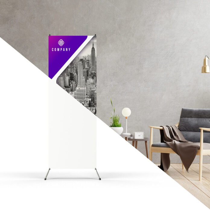 Free X Banner Mockup PSD Template