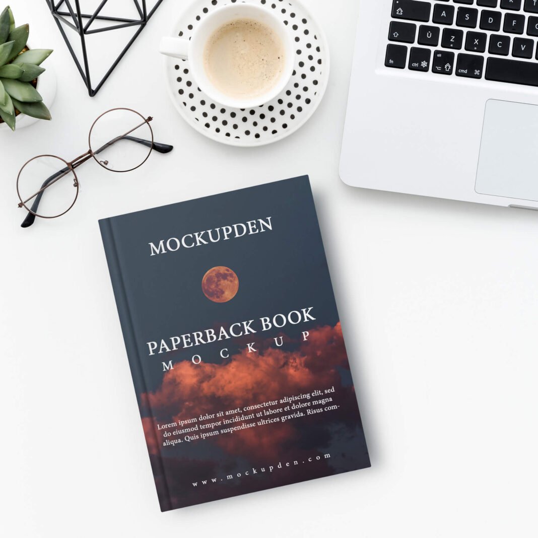 Free Paperback Book PSD Template...