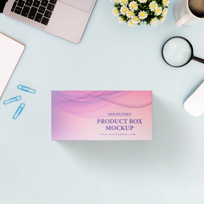 Free Product Box Mockup PSD...