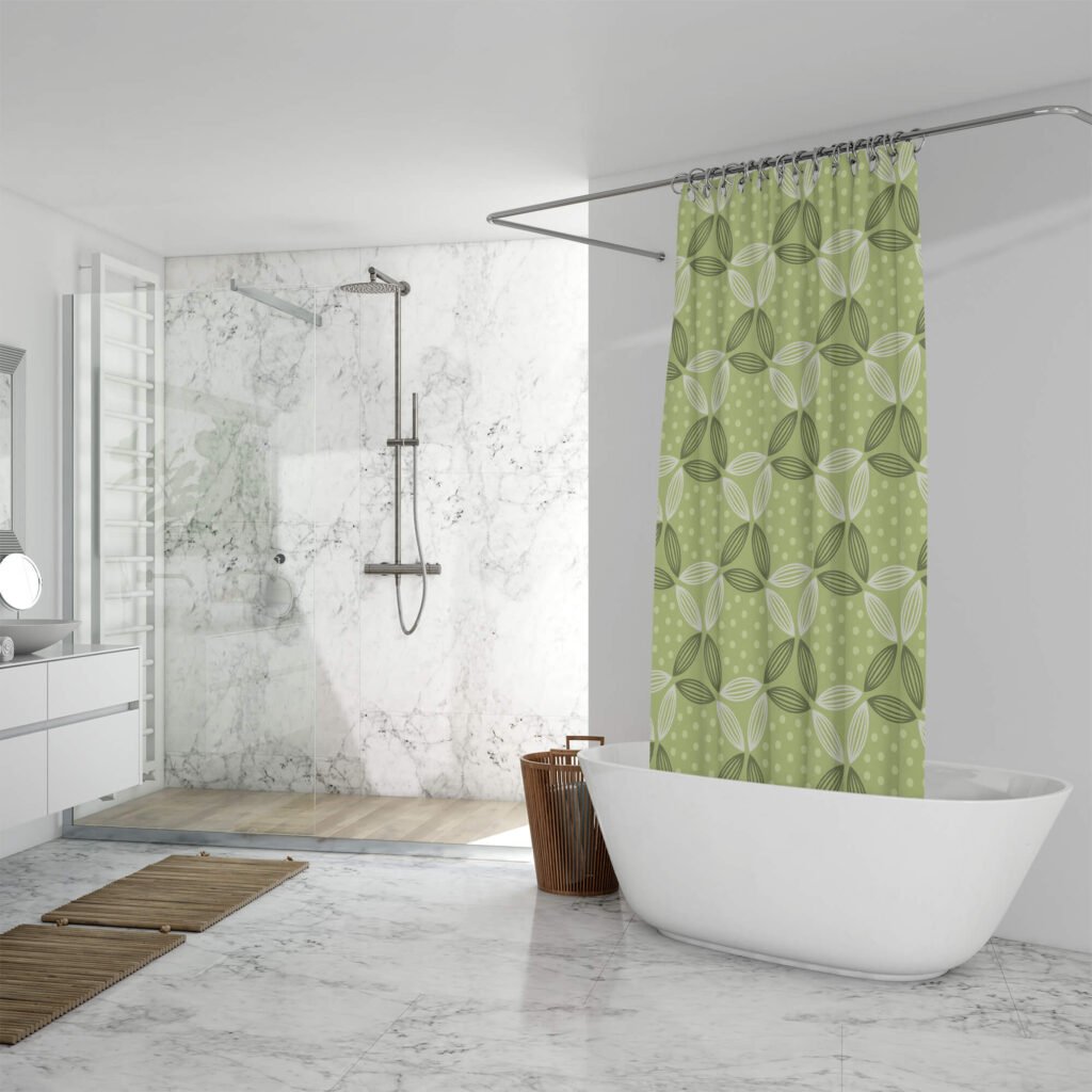 Free Shower Curtain Mockup PSD...