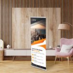 Free Stand Banner Mockup PSD