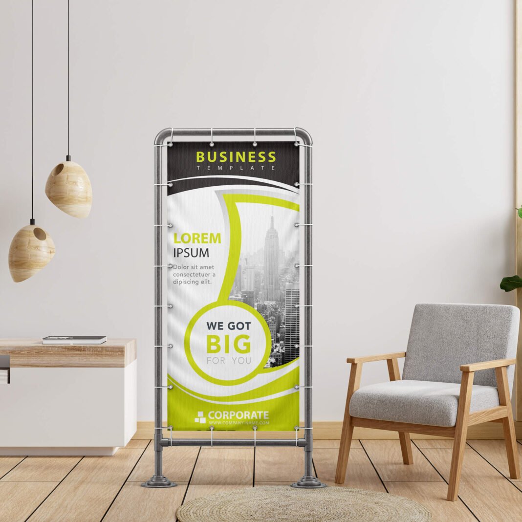 35+ Fantastic Stand Banner Mockup PSD Templates - Mockup Den