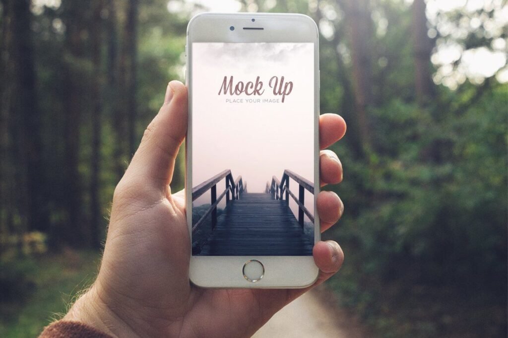 22+ Creative Smartphone In Hand Mockup For Brand Promotion
