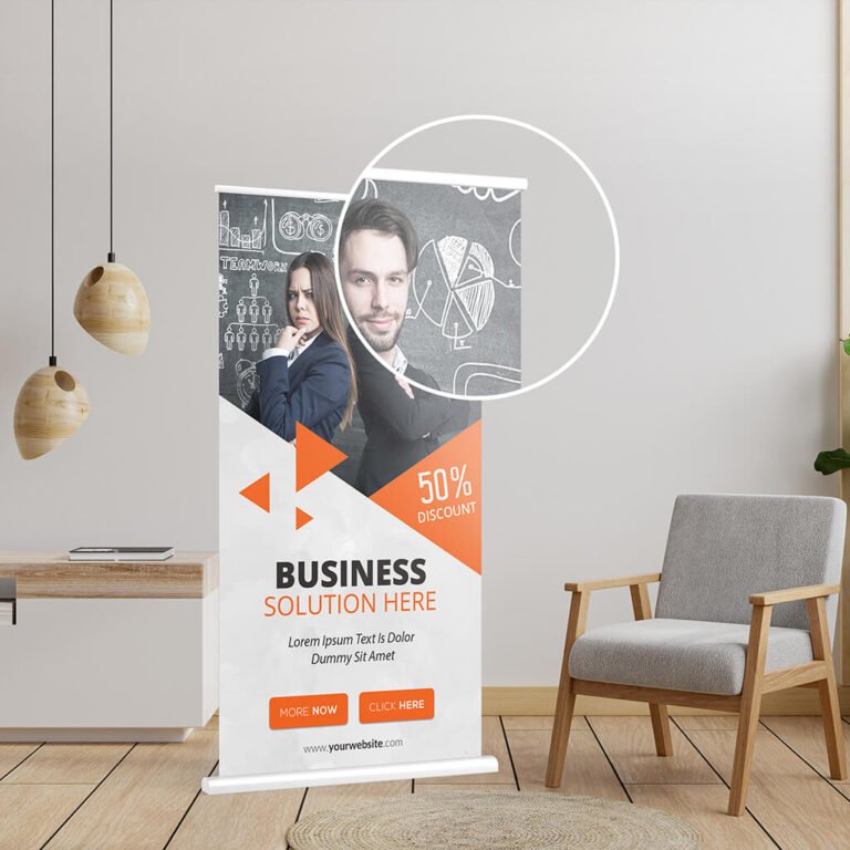 Free X Banner Mockup PSD Template