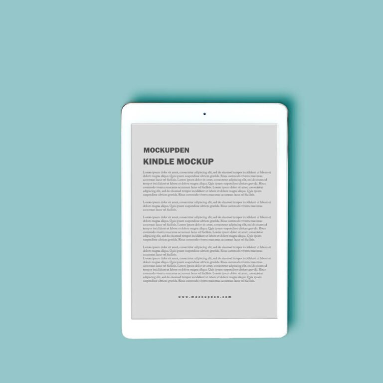 Free Kindle Mockup PSD Template