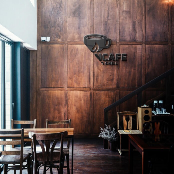 Free Cafeteria Mockup PSD Template