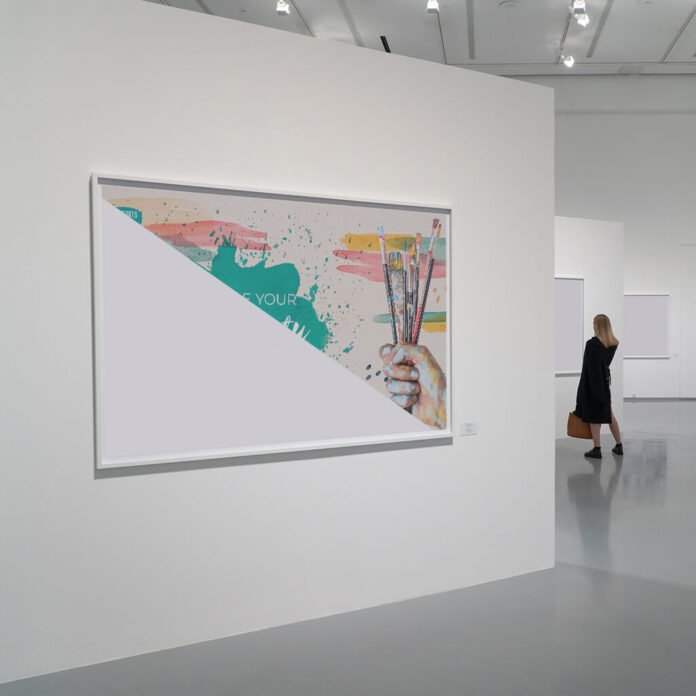 Free Museum Banner Mockup PSD