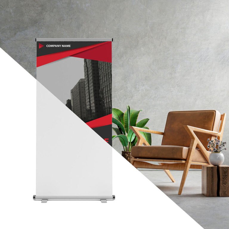 Free Retractable Banner Mockup