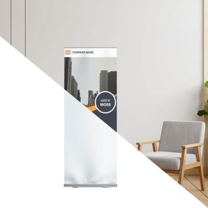 Free Retractable Banner Mockup