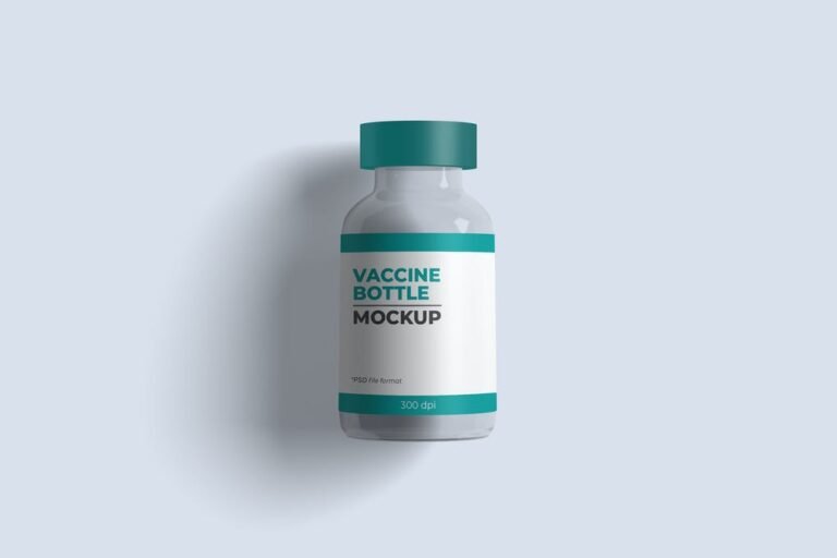 22+ Best Vaccine Vial Mockup PSD Templates - Mockup Den