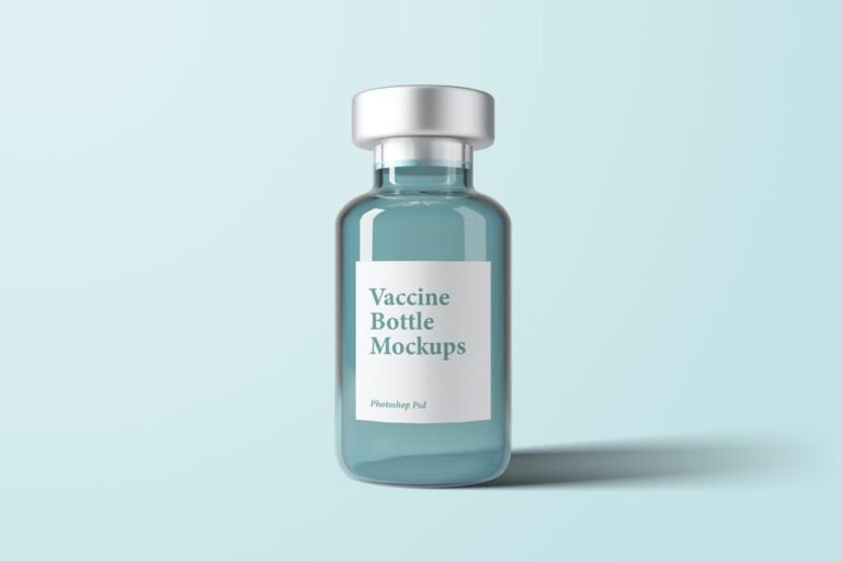 22+ Best Vaccine Vial Mockup PSD Templates - Mockup Den