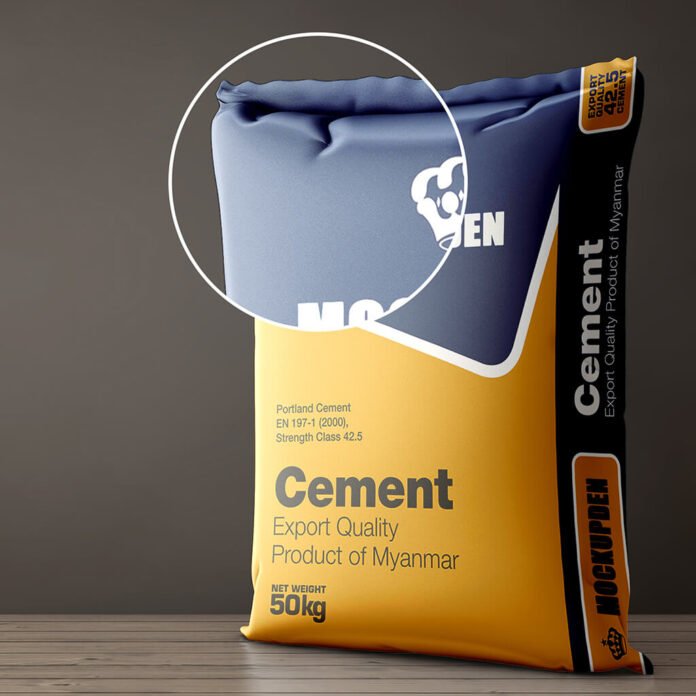 Free Cement Bag Mockup PSD