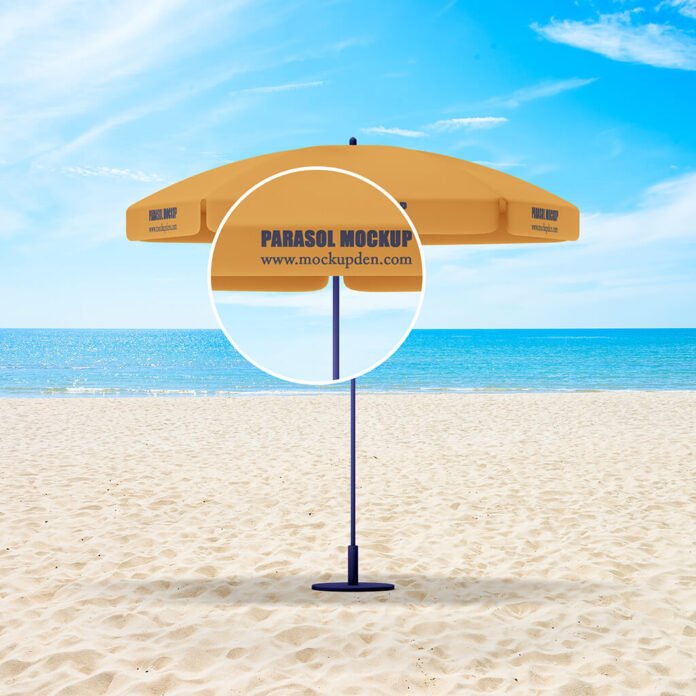Free Parasol Mockup PSD Template