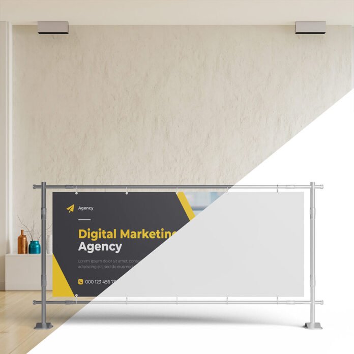 Free PVC Banner Mockup PSD..