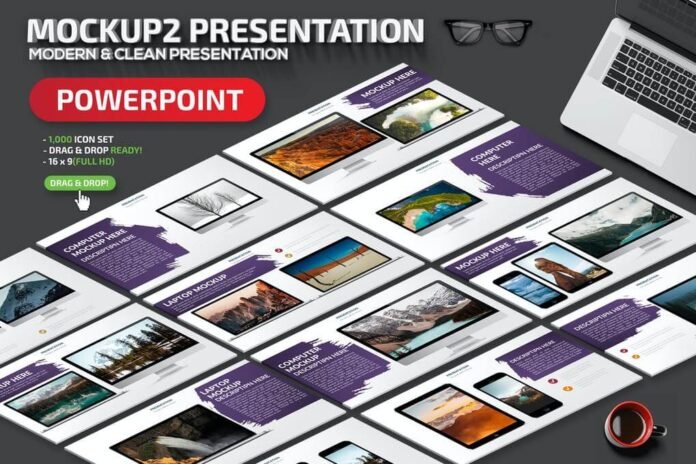 30+ Most Attractive PowerPoint Mockup PSD Templates