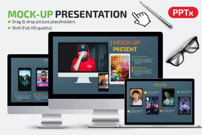 30+ Most Attractive PowerPoint Mockup PSD Templates