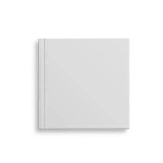 Free Square Book Cover Mockup PS