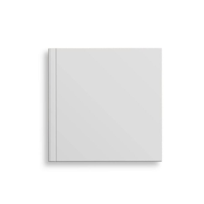 Free Square Book Cover Mockup PS