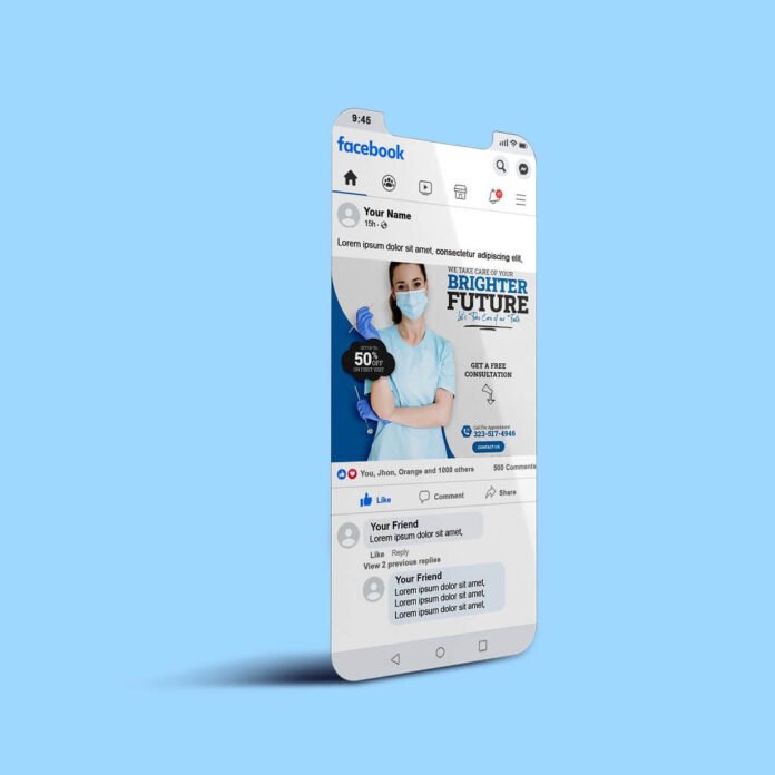 Free Facebook Carousel Mockup PSD