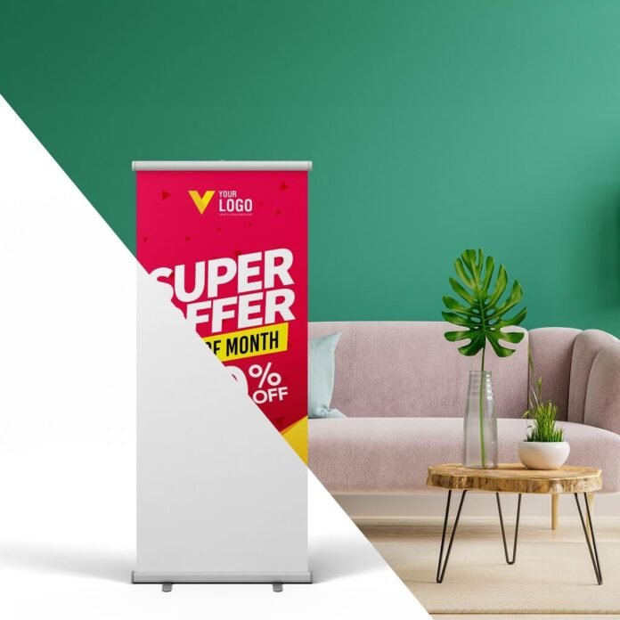 Free Banner Mockups PSD Template