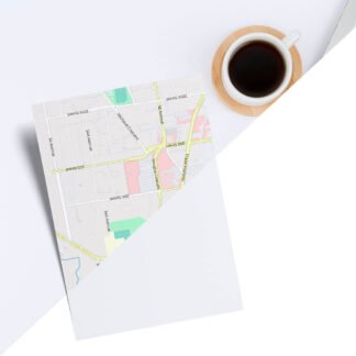 Free Map Mockup PSD Template