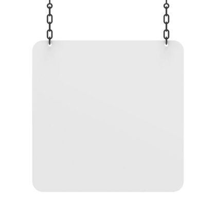 Free Square Sign Mockup PSD