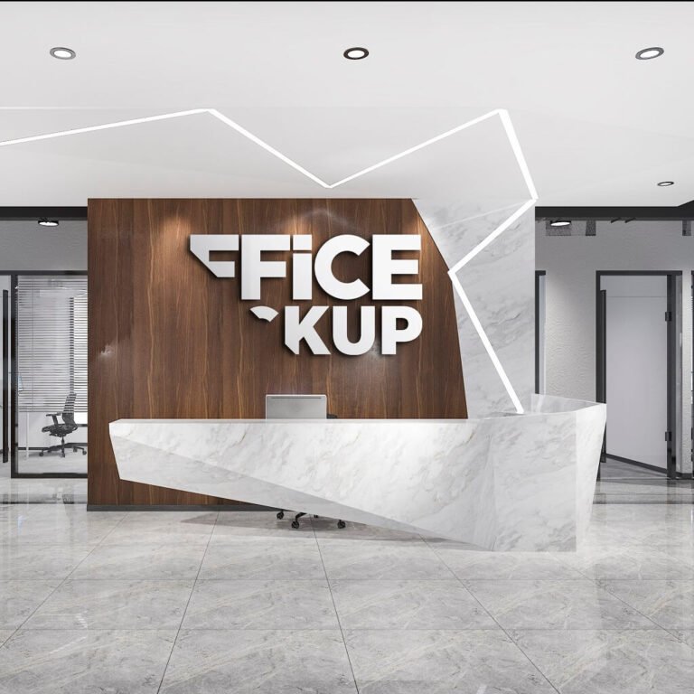 Free Office Sign Mockup PSD