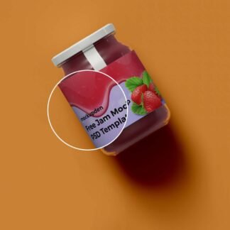 Free Jam Mockup PSD Template