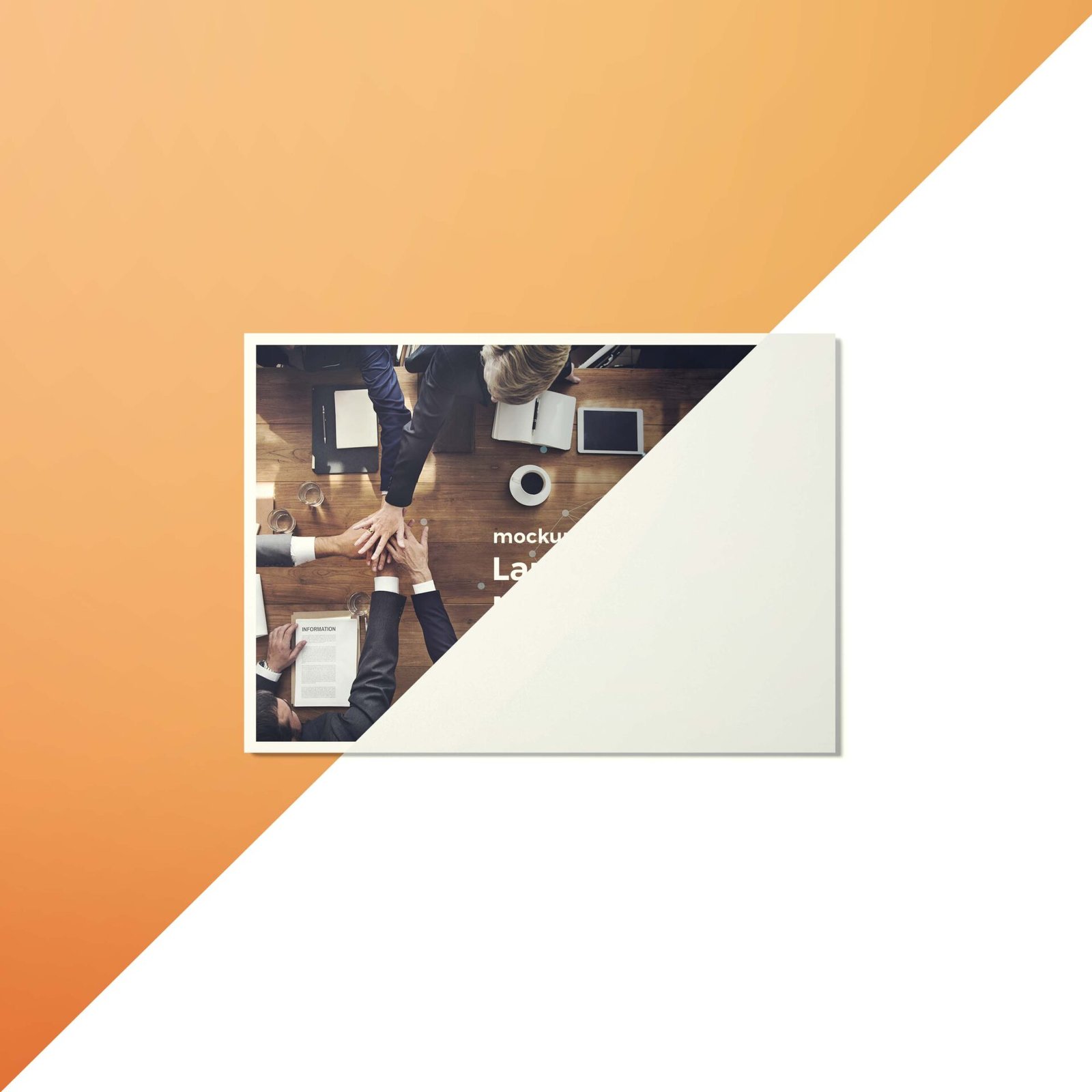 Free Landscape Report Mockup PD