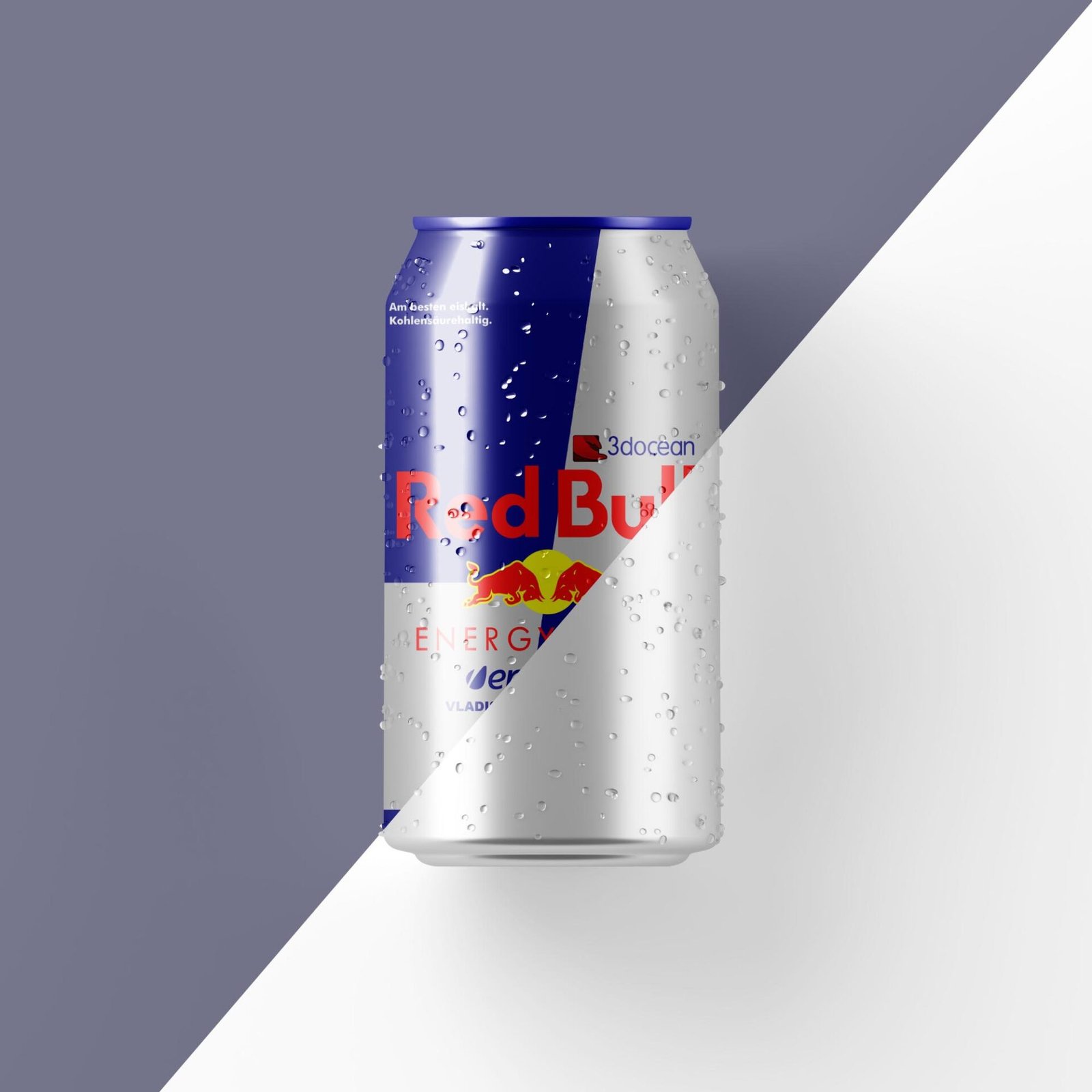Free Red Bull Can Mockup PSD Template - Mockup Den