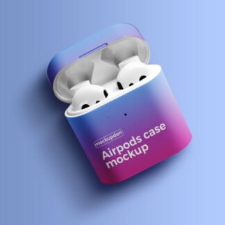 Free Airpods Case Mockup PSD
