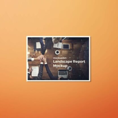 Free Landscape Report Mockup PD