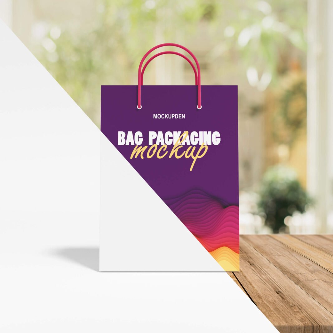 Free Bag Packaging Mockup PSD Template