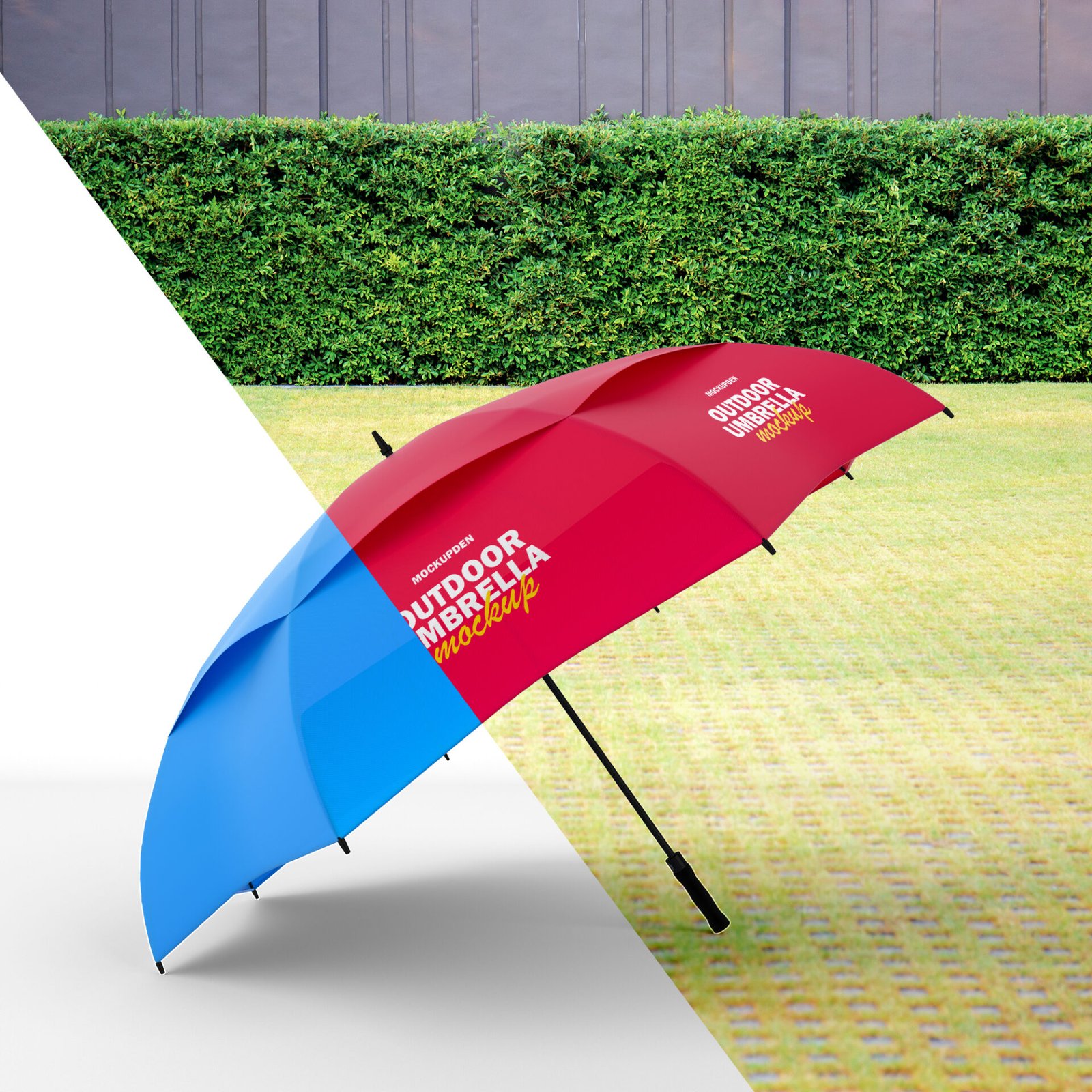 Free Outdoor Umbrella Mockup PSD Template - Mockup Den