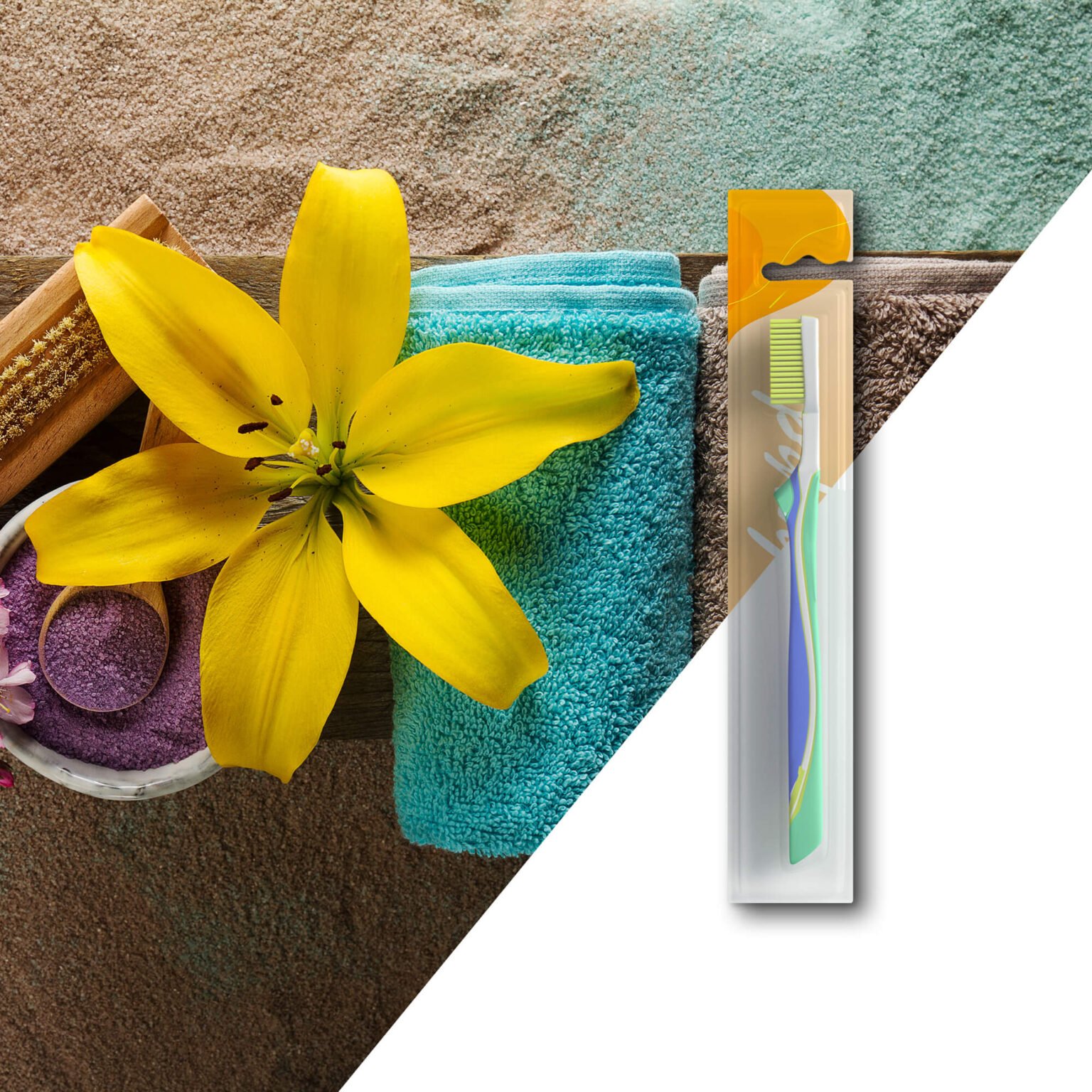 Free Toothbrush Package Mockup PSD