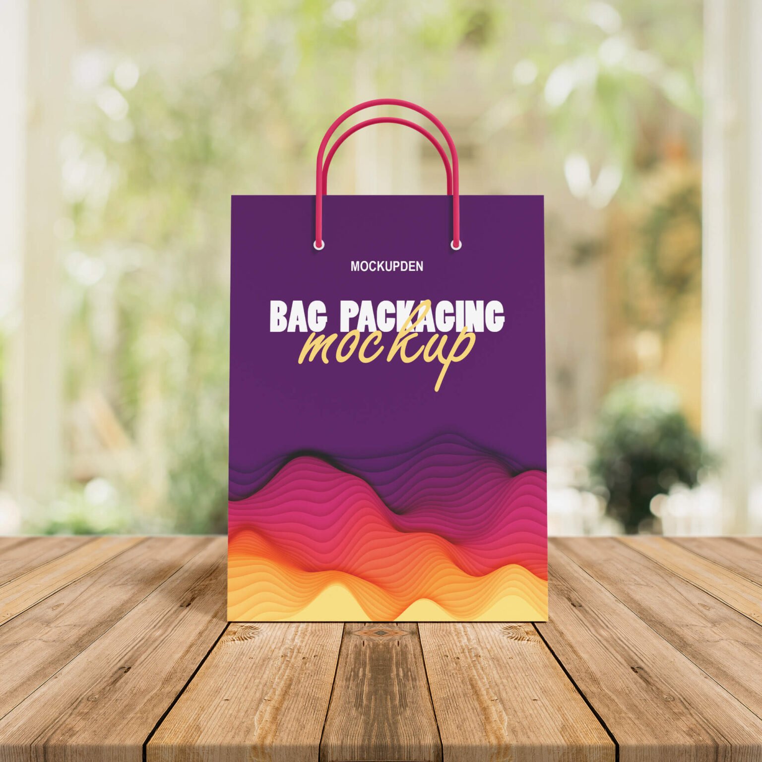 Free Bag Packaging Mockup PSD Template