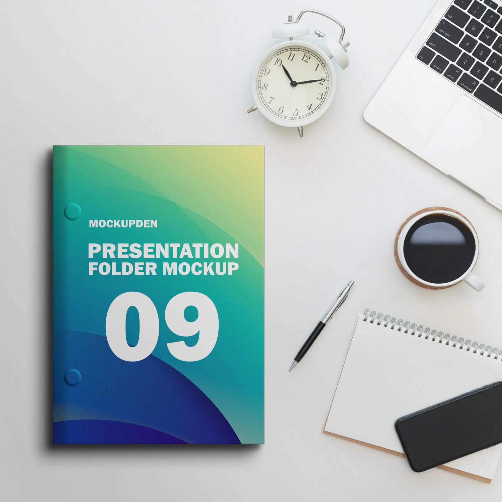 Free Presentation Folder Mockup PSD Template - Mockup Den