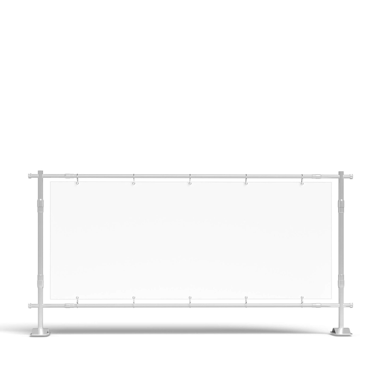 Free Barrier Banner Mockup PSD Template