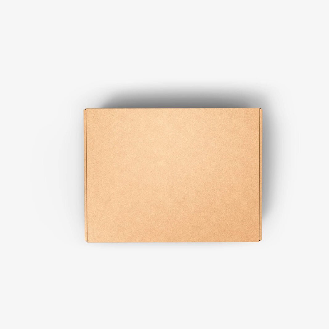 Free Kraft Mailer Box Mockup PSD Template