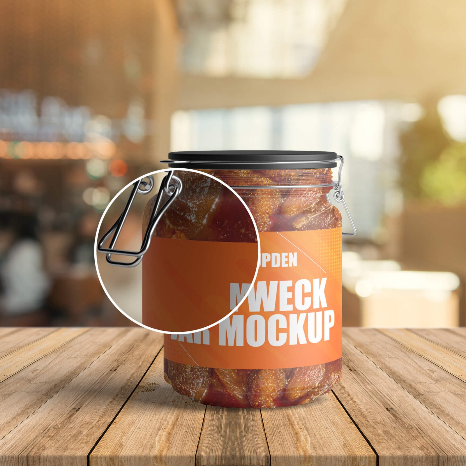 Free Weck Jar Mockup PSD Template - Mockup Den
